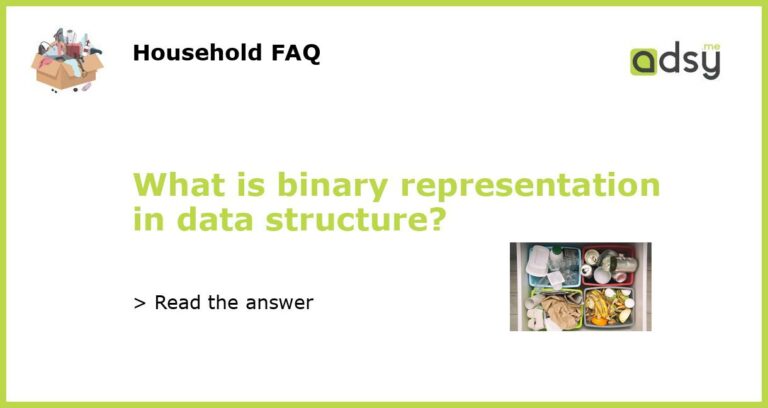 What is binary representation in data structure?